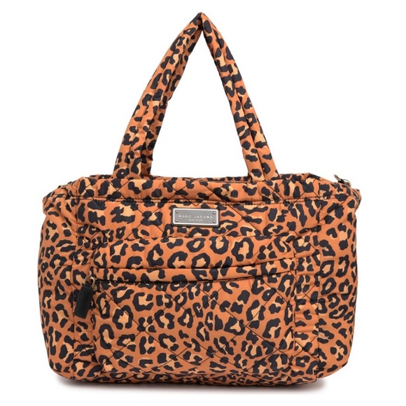 Marc Jacobs | Bags | Marc Jacobs Natural Leopard Quilted Nylon Pattern ...